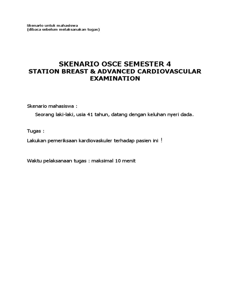 Skenario OSCE | PDF