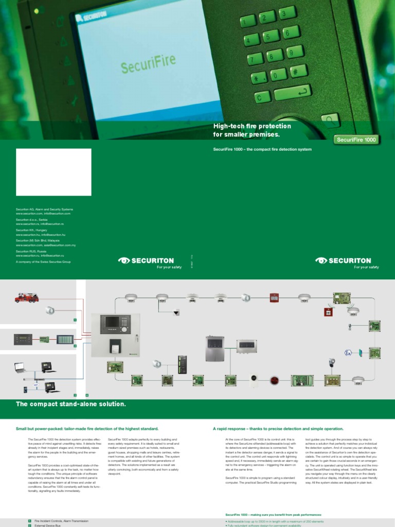High-Tech Fire Protection For Smaller Premises.: Securifire 1000 - The ...