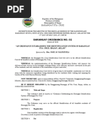 Barangay Ordinance Template | PDF