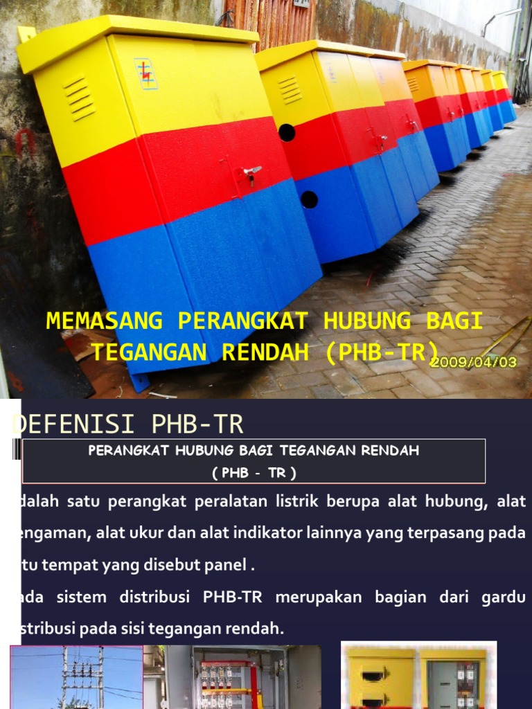 Memasang Perangkat Hubung Bagi Tegangan Rendah (PHBTR | PDF