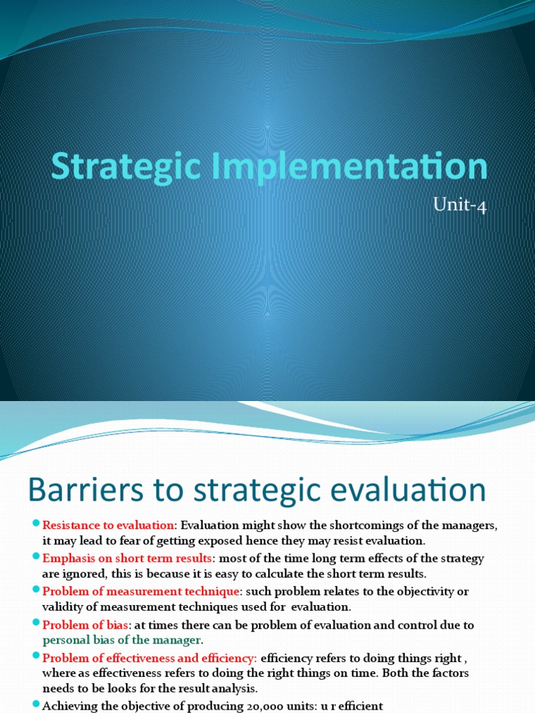 5th Oct Strategic Evaluation | PDF | Marketing | Evaluation