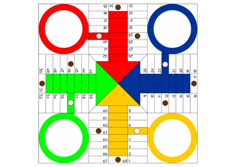 Parchis Printable Board Game Paper Craft | PDF