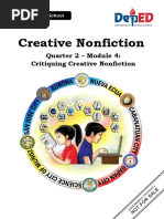 Creative Nonfiction Quarter 3 - Module 1: Analyzing The Themes and ...
