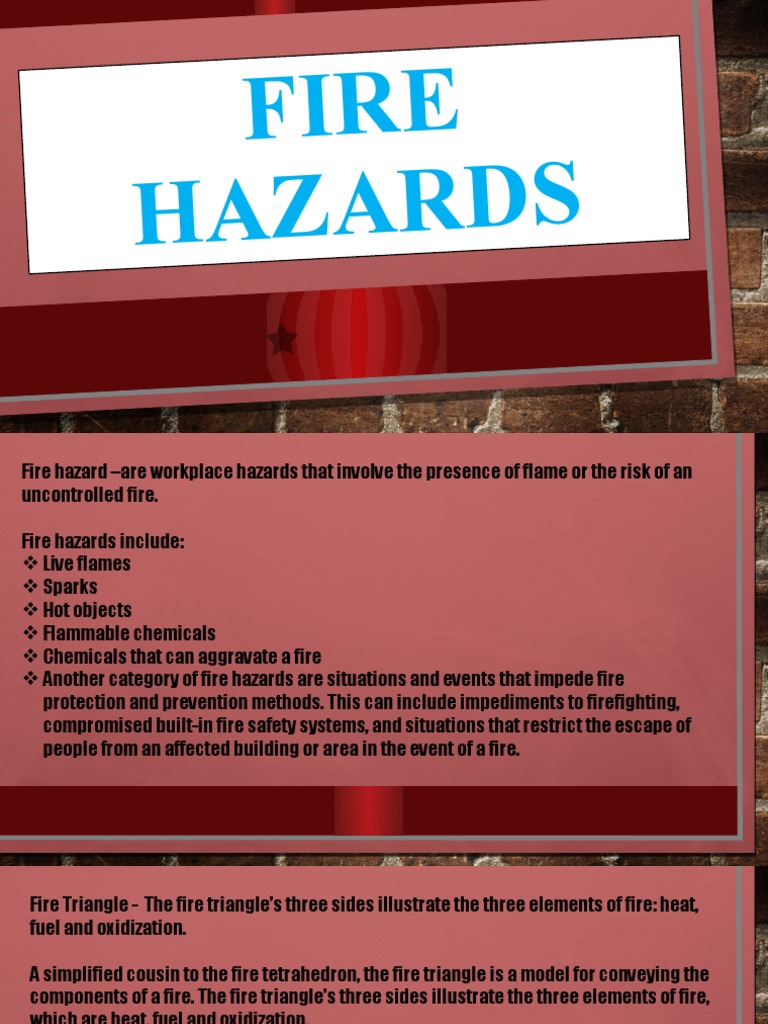 Fire Hazards | PDF | Fires | Emergency Management