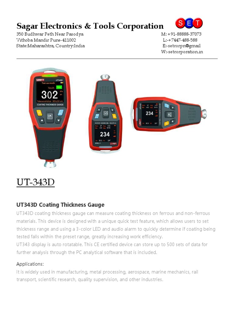 Sagar Electronics & Tools Corporation Sagar Electronics & Tools ...