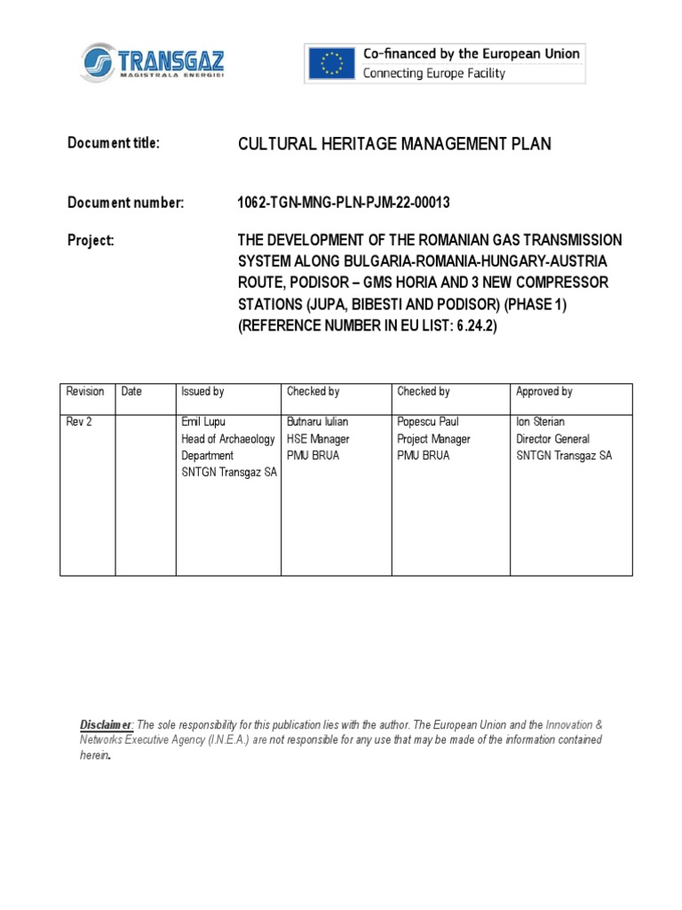 Cultural Heritage Management Plan | PDF | Environmental Impact ...