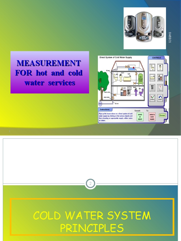 Measurement FOR Hot and Cold Water Services | PDF | Water Heating ...