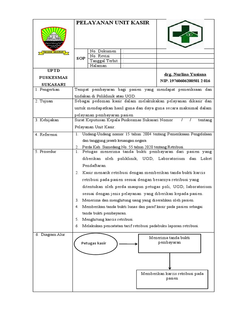 SOP Pelayanan Kasir | PDF