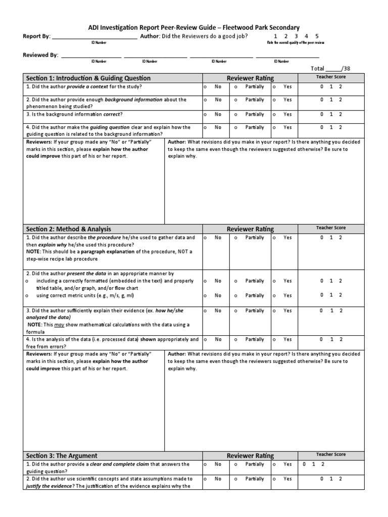Peer Review Guide Updated | PDF | Peer Review | Data