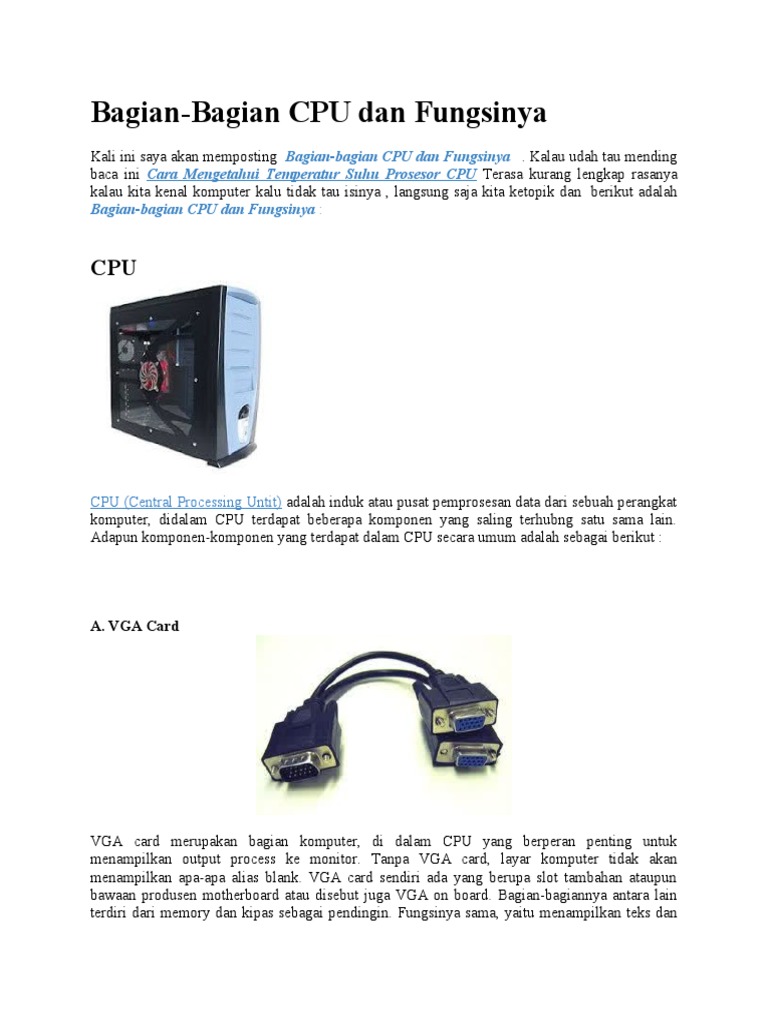Bagian Cpu | PDF