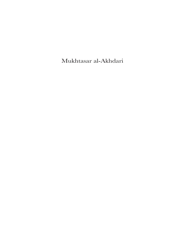 Akhdari Sample | PDF | Prophets And Messengers In Islam | Abrahamic ...