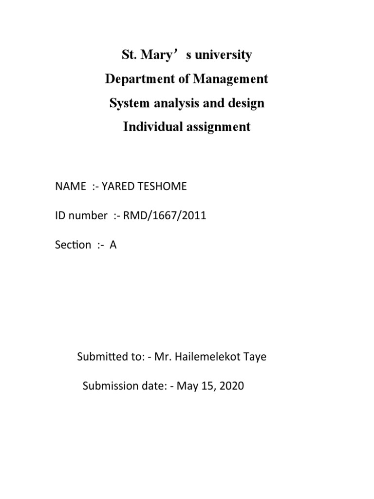 System Analysis And Design Pdf System Data