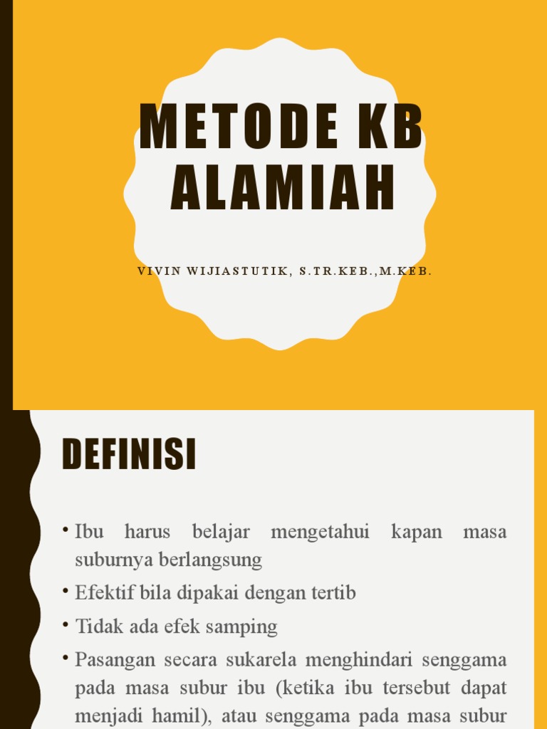 Metode KB Alamiah | PDF