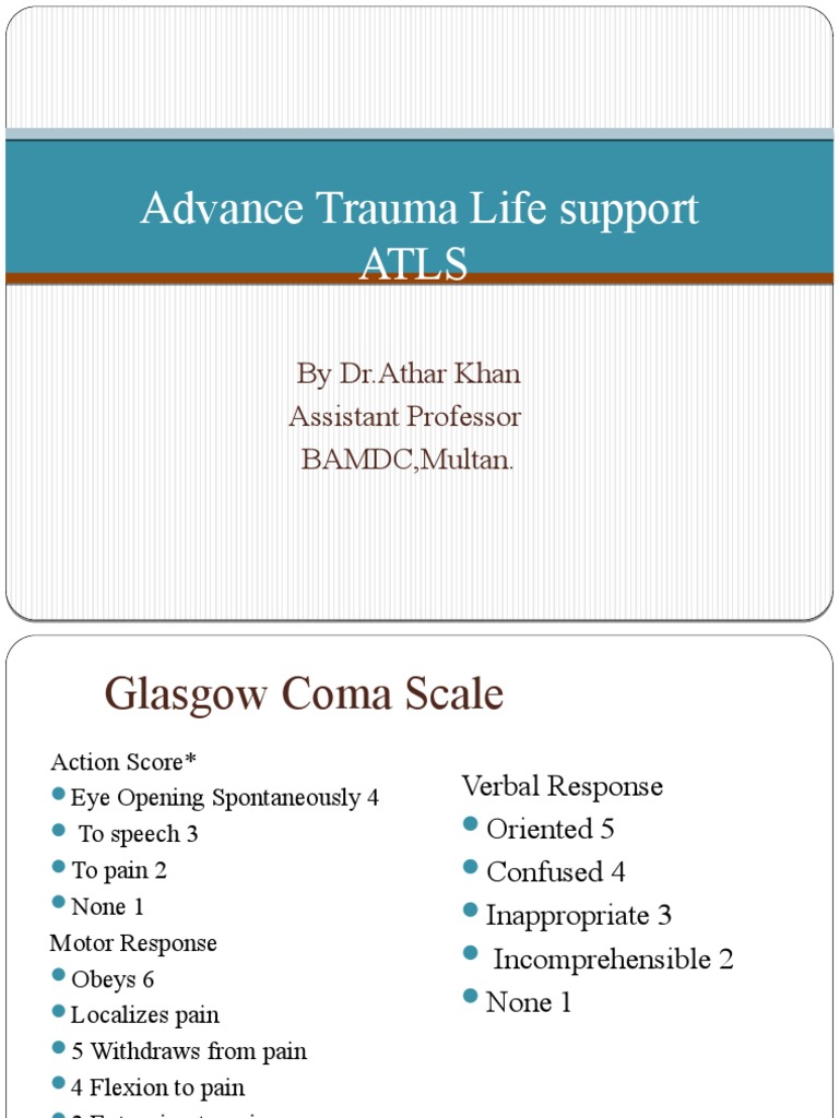 Advance Trauma Life Support - PPTX 2020 | PDF