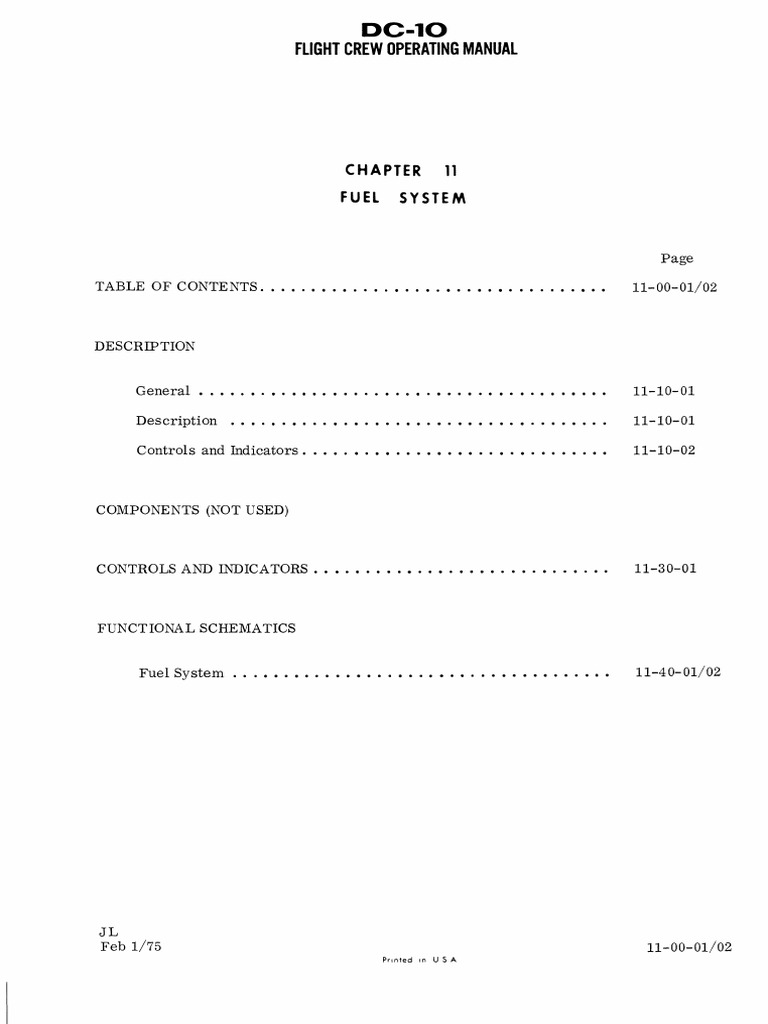 McDonnell Douglas DC 10 40 Fuel System | PDF | Pump | Valve