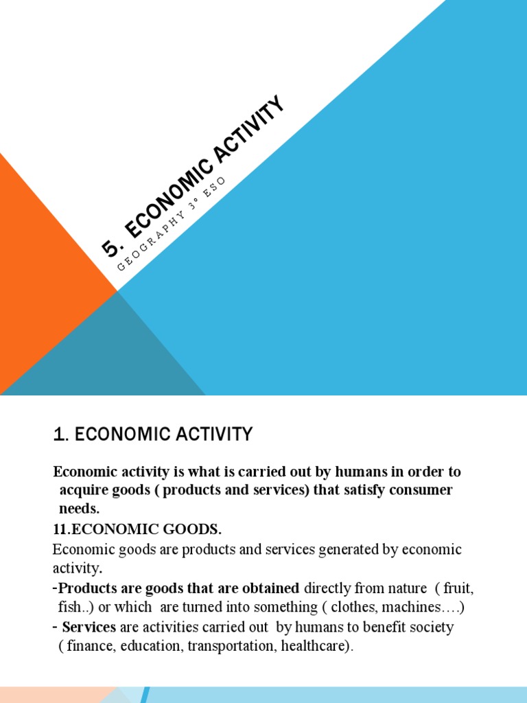 Economic Activity 3 Eso | PDF | Economic System | Resource