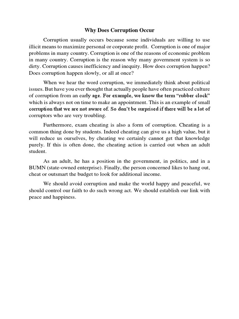 Corruption | PDF