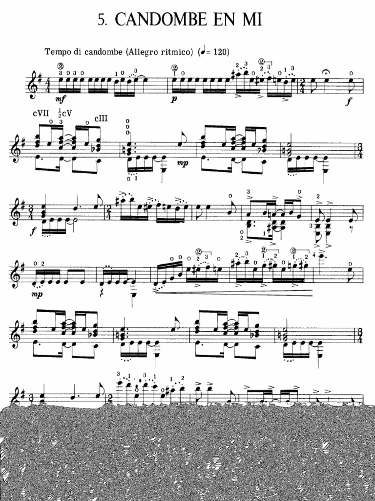 Pujol Maximo Diego Candombe en Mi | PDF