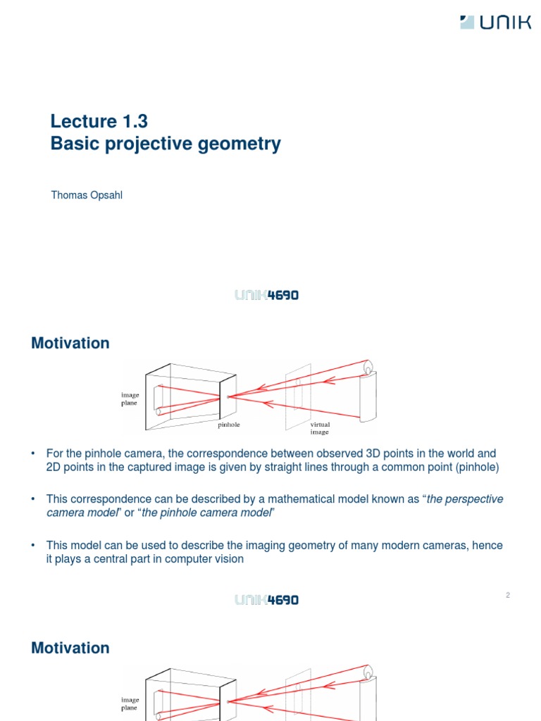 Projective Geometry | PDF | Plane (Geometry) | Functions And Mappings