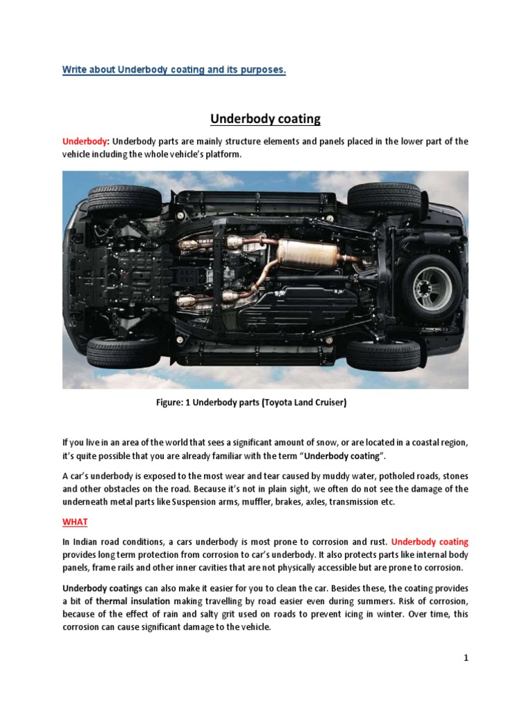 Benefits of Underbody Coating for Cars | PDF | Rust | Corrosion
