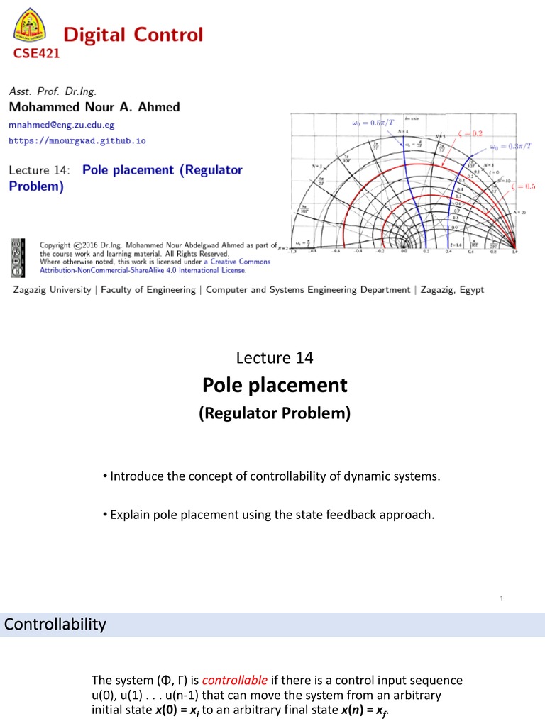 Digital Control: Mohammed Nour A. Ahmed | PDF | Eigenvalues And Eigenvectors | Control Theory