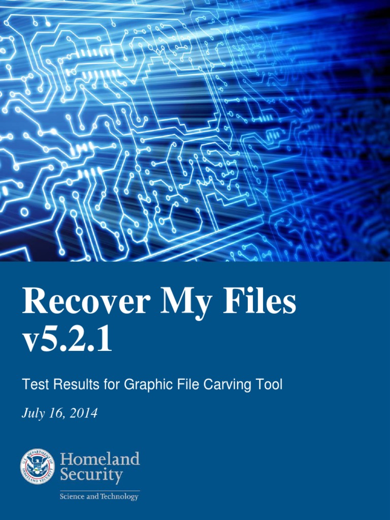 508 Test Report NIST Recover My Files v5.2.1 August 2015 Final 1 | PDF ...