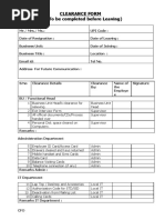 Employee Exit Clearance Form | PDF | Employment | Computing