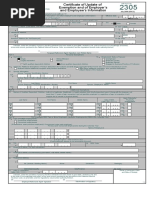 Bir Form 2305 | PDF | Taxation | Taxes