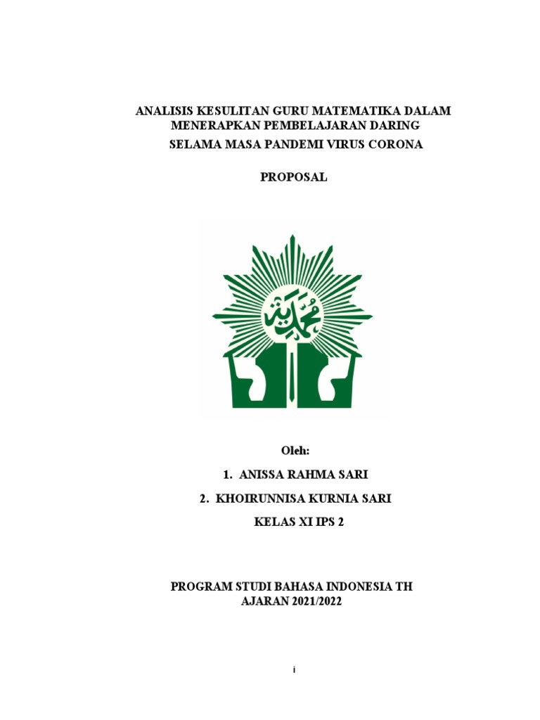 PROPOSAL PENELITIAN KELAS XI Ips 2 | PDF