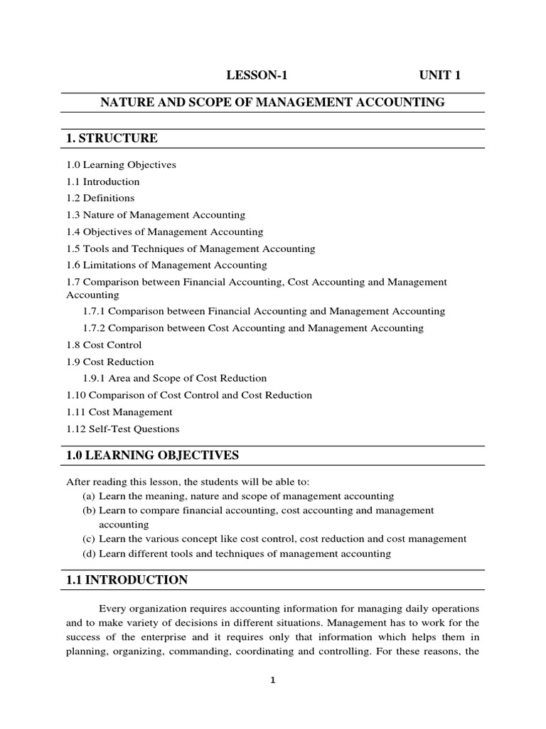Management Accounting | PDF | Management Accounting | Cost Accounting