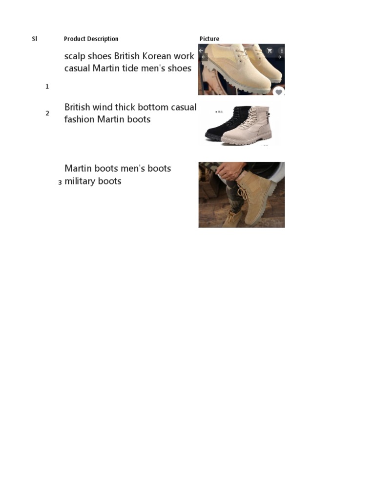 Scalp Shoes British Korean Work Casual Martin Tide Men's Shoes | PDF