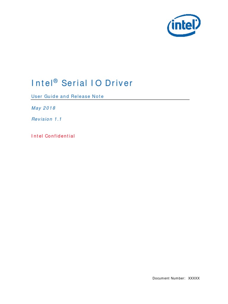 Intel (R) Serial IO - Bring Up Guide and Release Note Rev1.1 | PDF ...