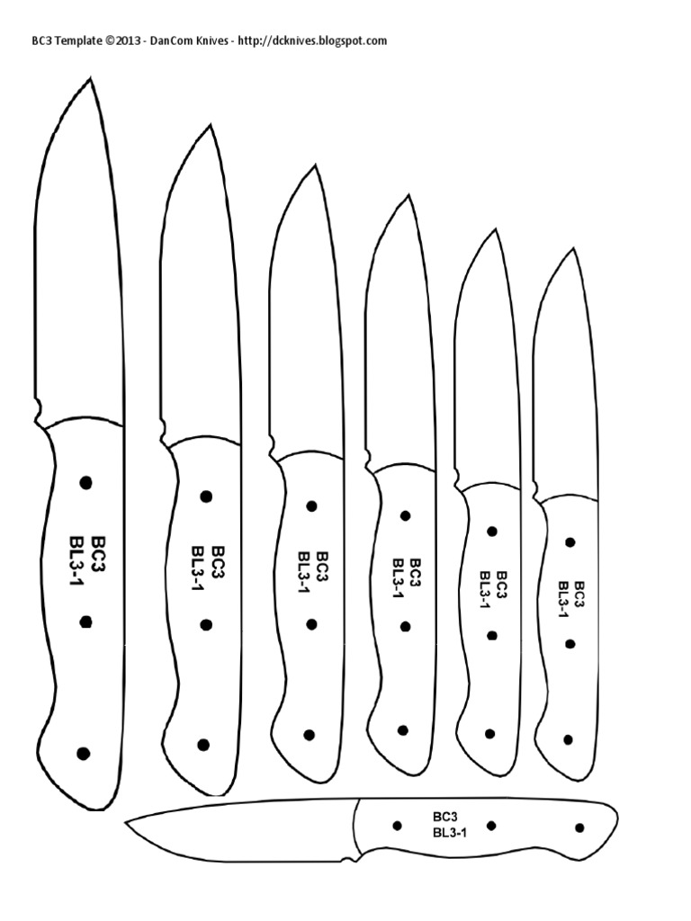 Survival Knife Templates