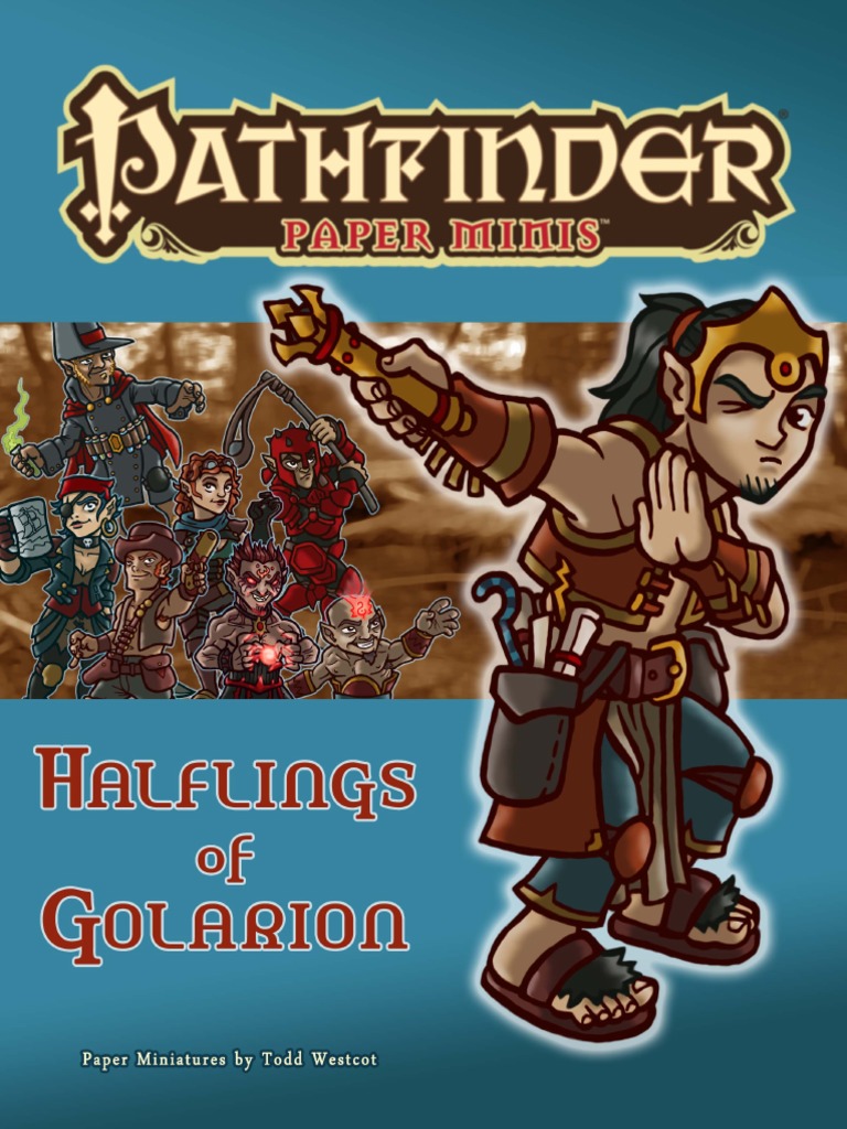 Paper Minis - Halflings of Golarion | PDF
