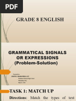 English: Quarter 4 - Module 1: Using Appropriate Grammatical Signals or ...