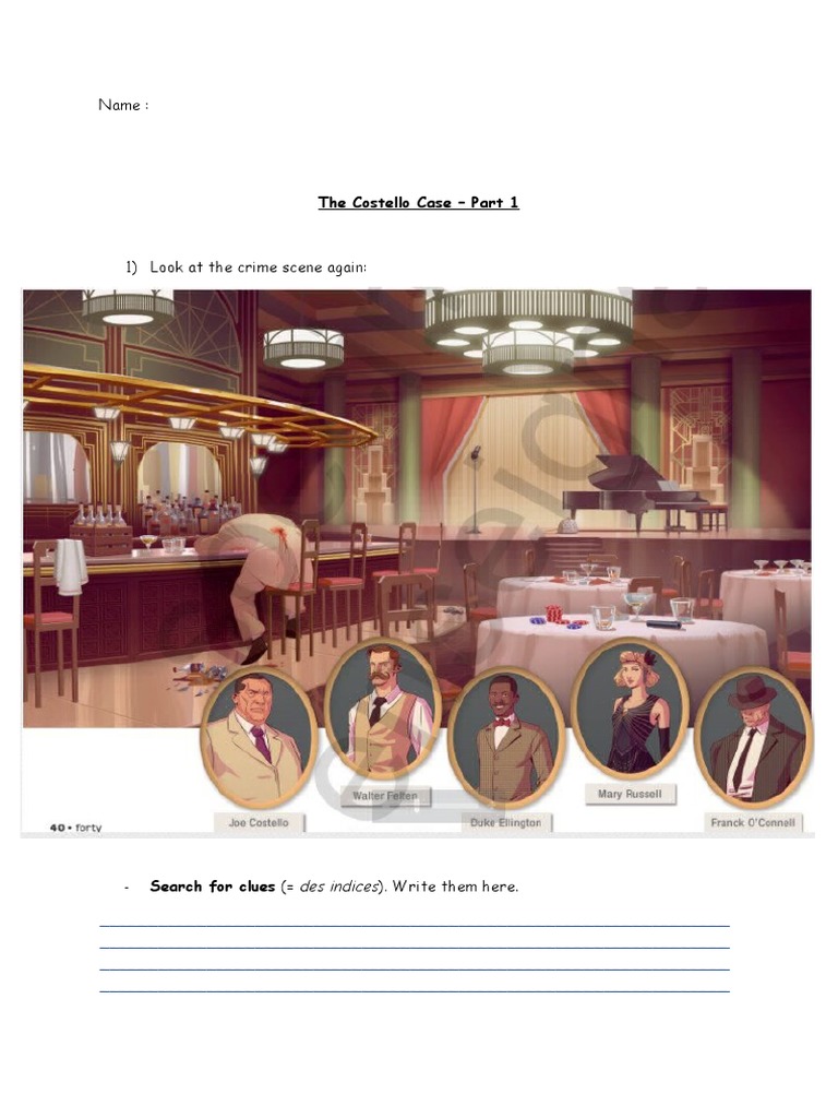 The Costello Case - Part 1: Name | PDF