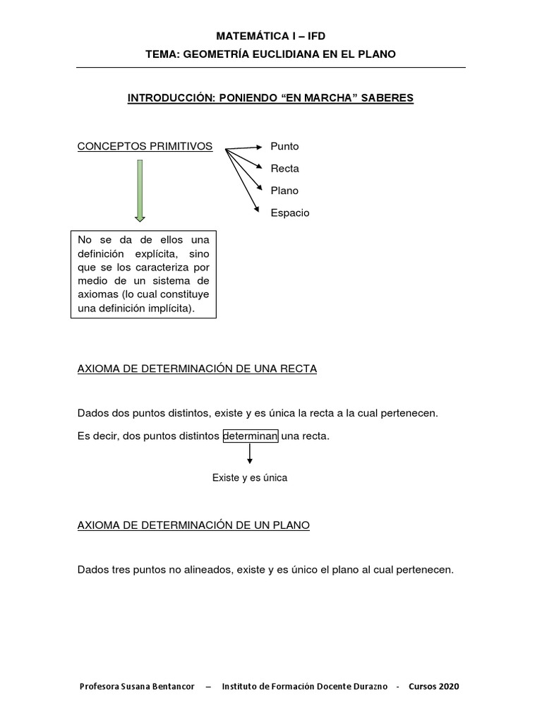 Introduccion A La Geometria Euclidiana | PDF | Geometria plana) | Conjunto convexo
