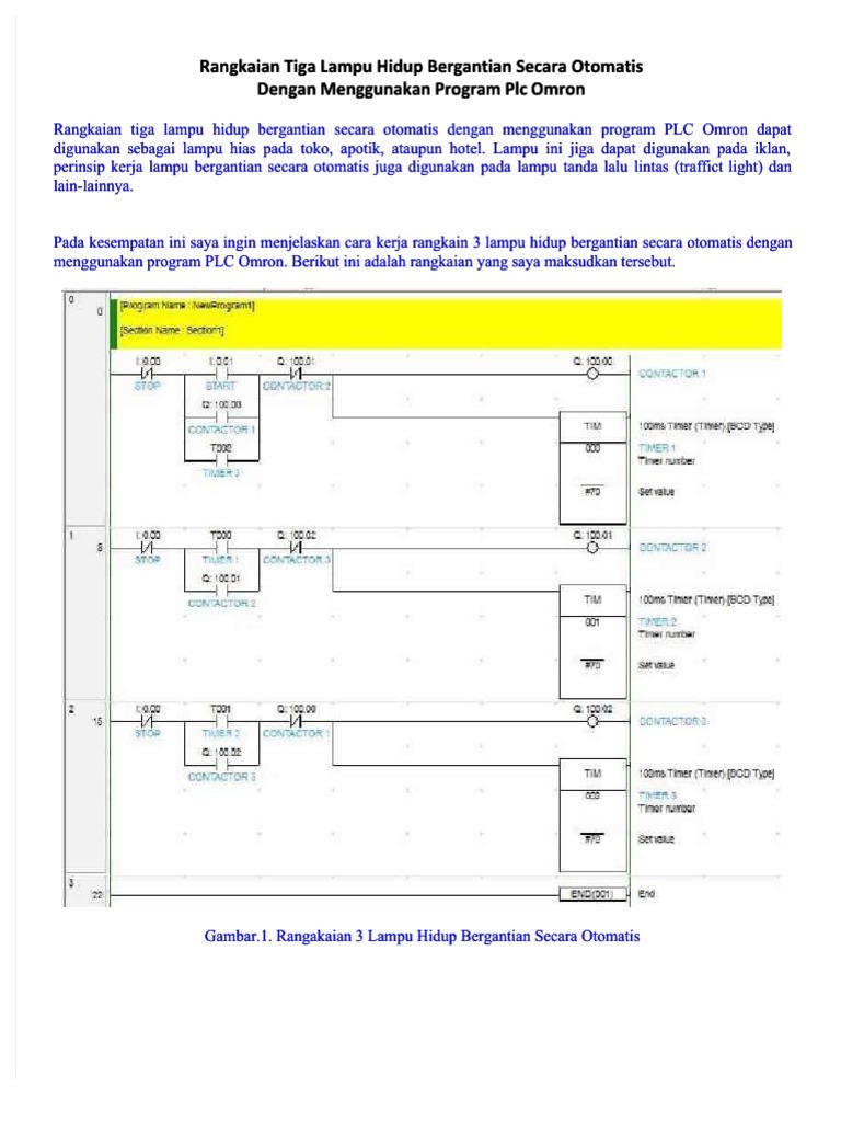 PDF Rangkaian Tiga Lampu Hidup Bergantian Secara Otomatis Dengan ...
