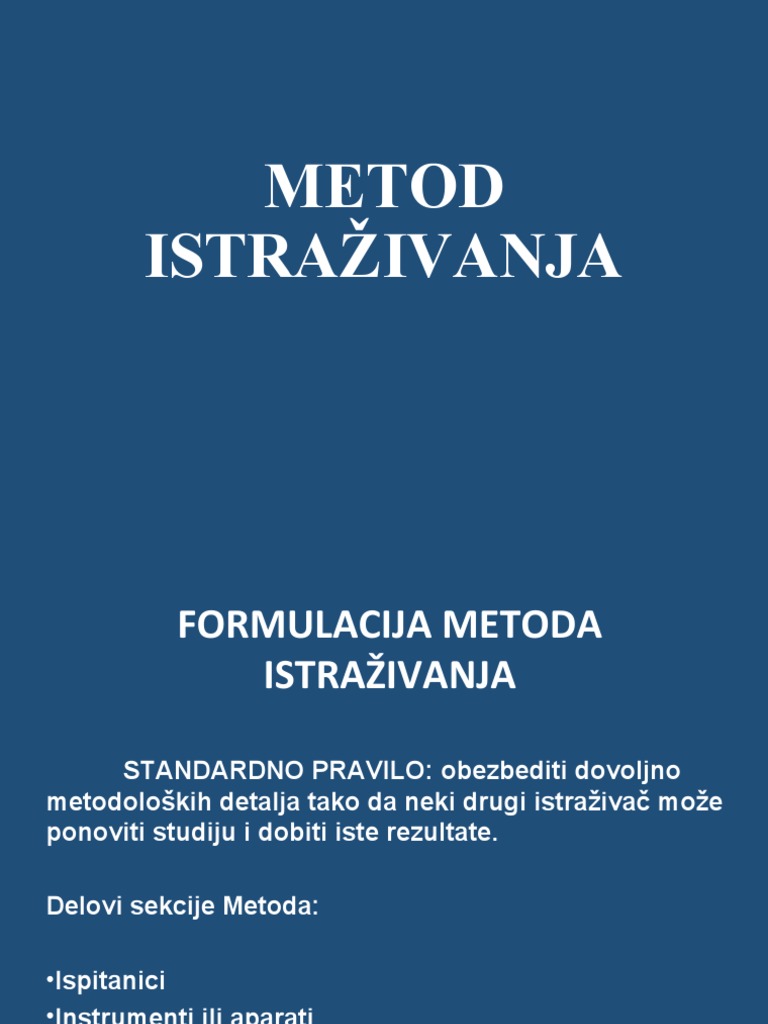 05 Metod Istrazivanja | PDF