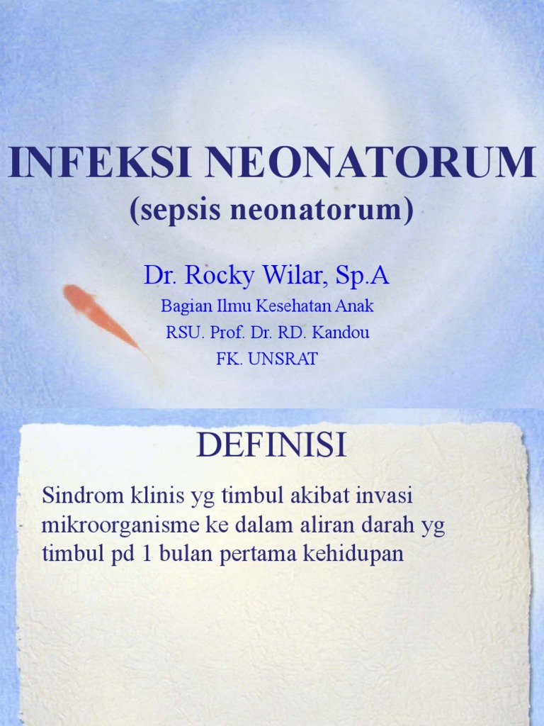 Sepsis Neonatorum | PDF