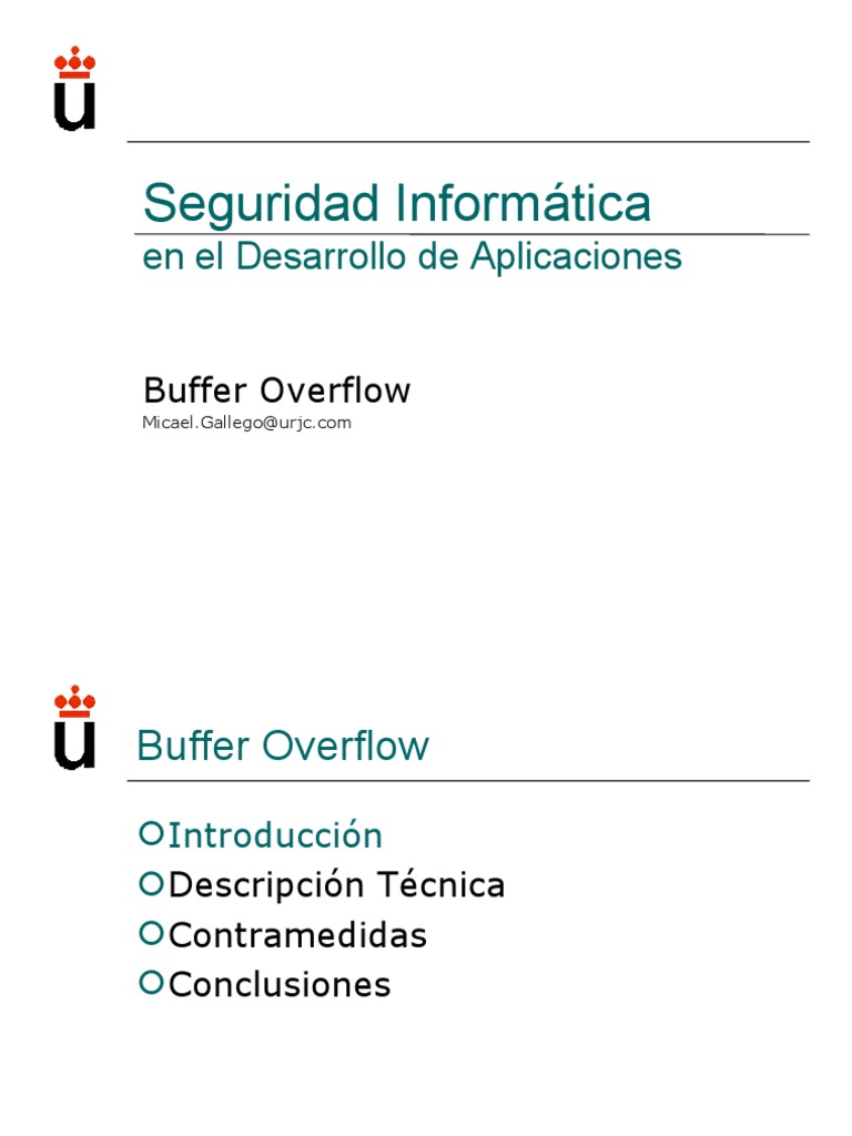 m2 t1 2 Buffer Overflow | PDF | Tecnologías de la información ...