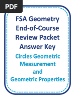 Geometry EOC Practice Test Solutions (Complete) | PDF | Tetrahedron | Area