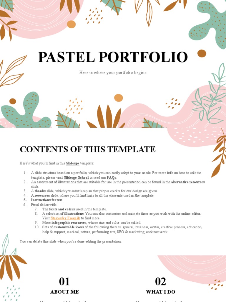 Pastel Portfolio - by Slidesgo | PDF | Planets | Mercury (Planet)