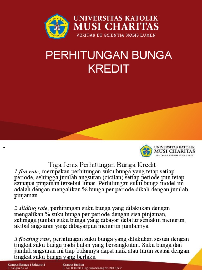 Perhitungan Bunga Kredit | PDF