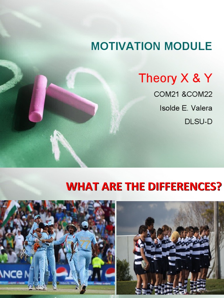 Motivation Module: Theory X & Y | PDF | Motivation | Motivational