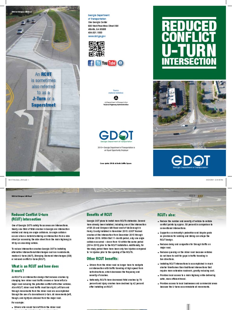RCUT Brochure | PDF | Intersection (Road) | Interchange (Road)