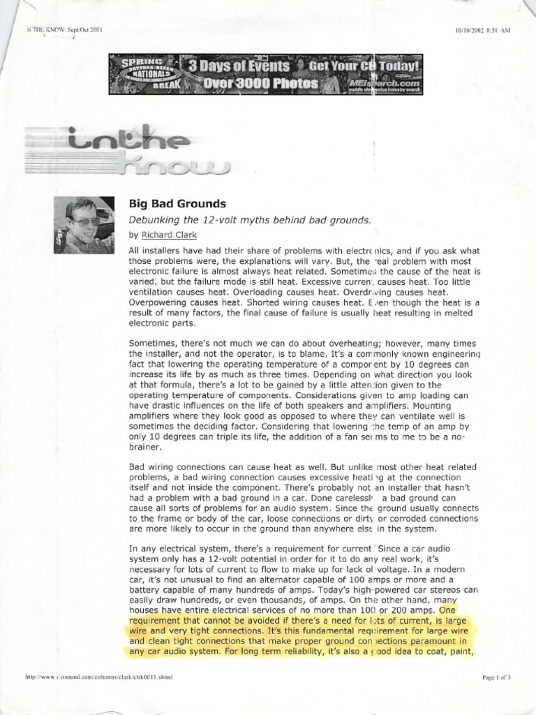 Big Bad Grounds Debunking The 12-Volt Myths Behind Bad Grounds | PDF ...