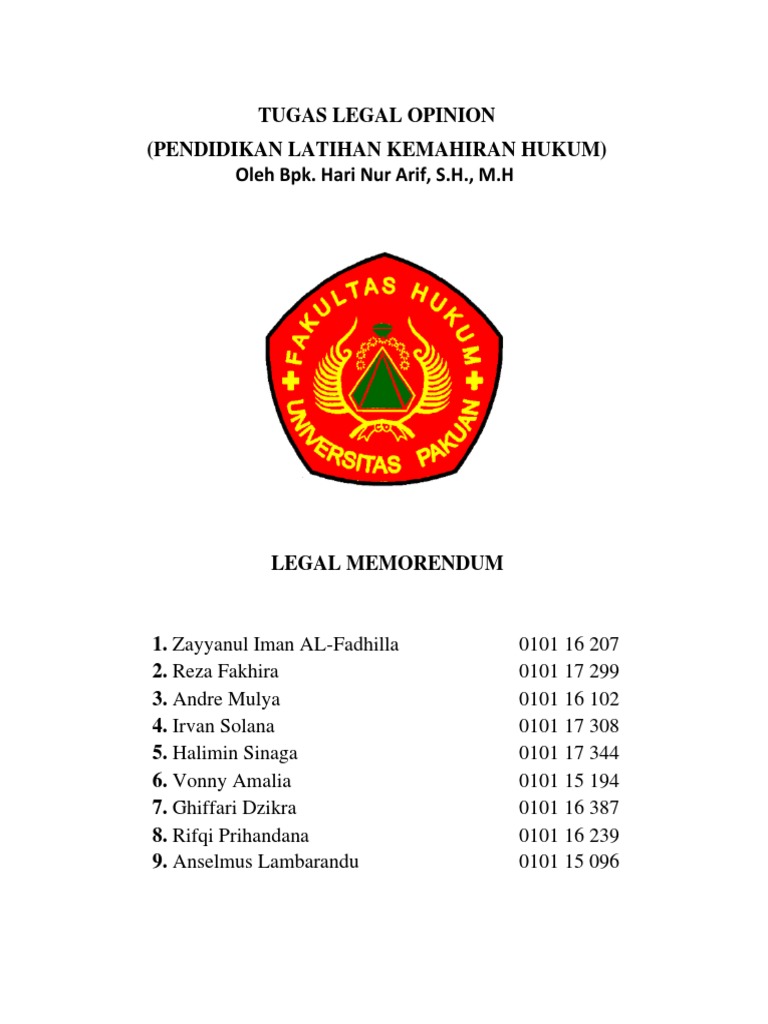 ANALISIS LEGAL OPINI KASUS KARAHA BODAS | PDF