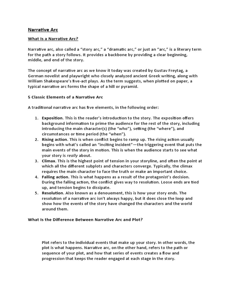 What Is A Narrative Arc? | PDF | Plot (Narrative) | Christmas