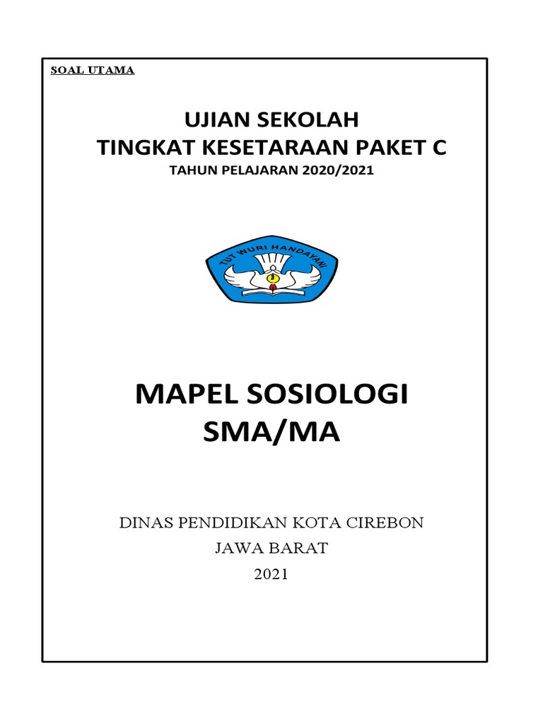 Soal Upk Sosiologi PKBM Wina | PDF